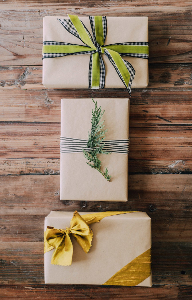 Favorite Ways to Elevate Gift Wrap - Gold and Graphite by Jill Atogwe